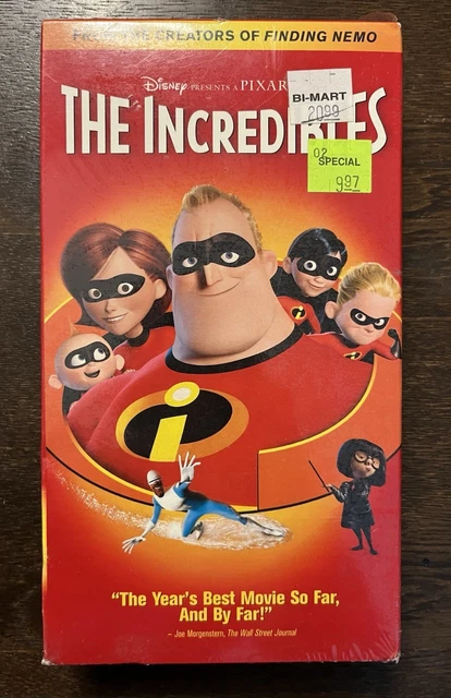 THE INCREDIBLES VHS Tape 2005 Disney Pixar Watermarked Buena Vista £67. ...