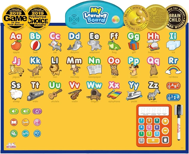 BEST LEARNING I-POSTER My Learning Board - Interactive Talking Alphabet ...