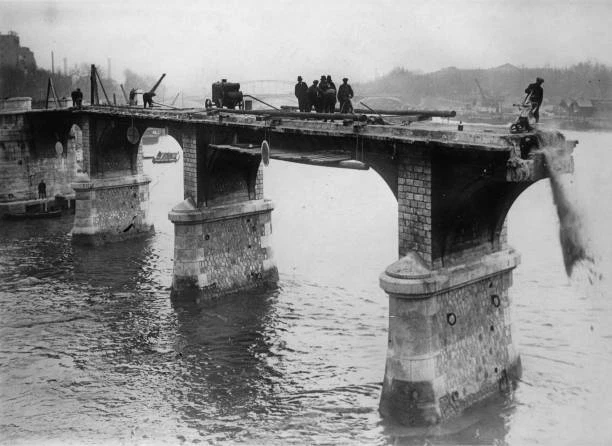 DEMOLITION OF AN old bridge Paris, France 1930 Old Historic Photo $8.50 ...