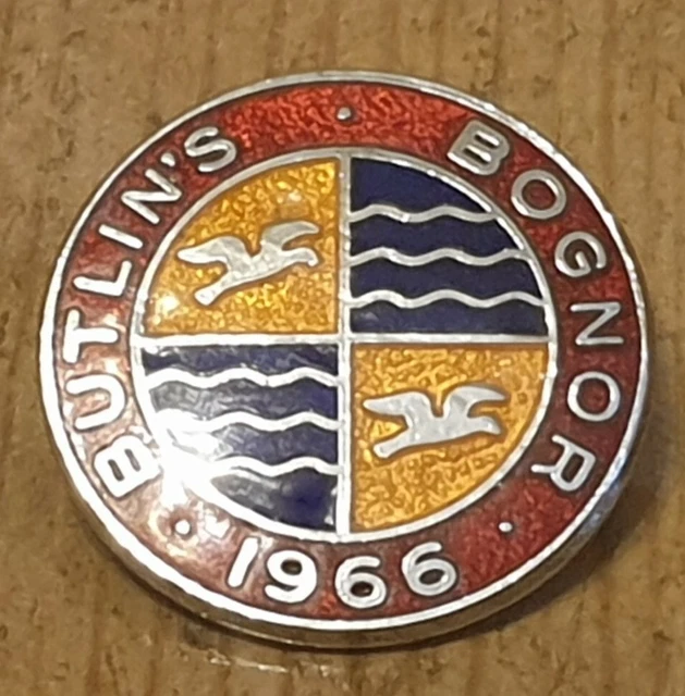 VINTAGE BUTLINS BOGNOR 1966 Enamel Original Rare Pin Badge £4.28 ...