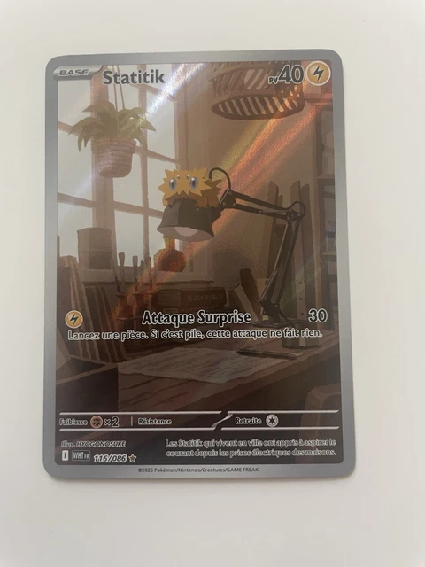 CARTE POKÉMON - Statitik 116/86 AR - EV 10.5 WHT Flamme Blanche - FR ...