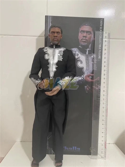 AVENGERS WAKANDA KING Black Panther Real Clothes Move Figure Model 30cm ...
