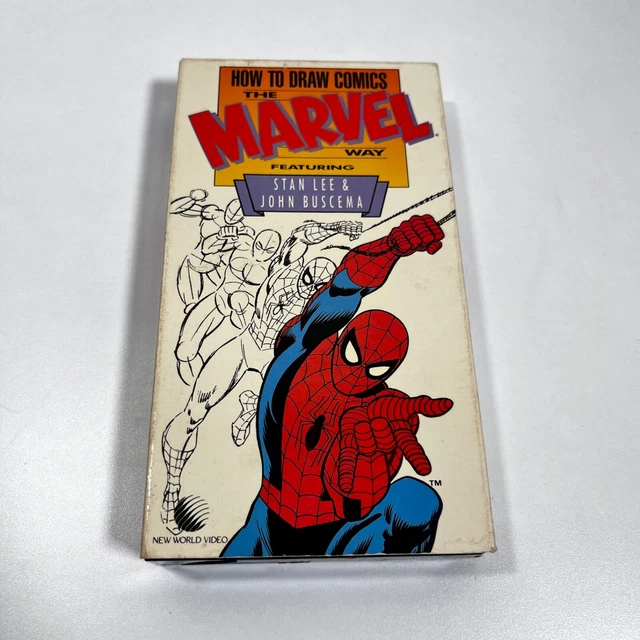 HOW TO DRAW Comics The Marvel Way (1988, VHS) Stan Lee & John Buscema ...