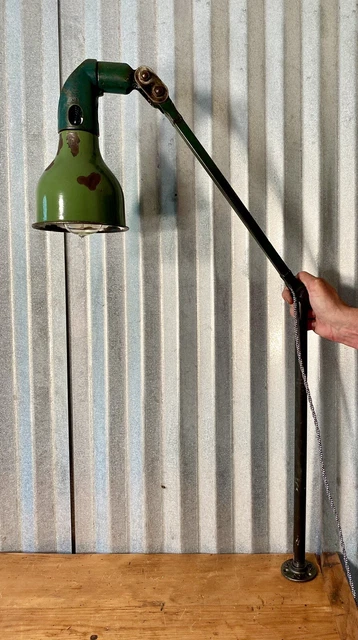 VINTAGE MEK-ELEK 2 Arm Engineers Anglepoise Task Lamp Vintage Retro ...