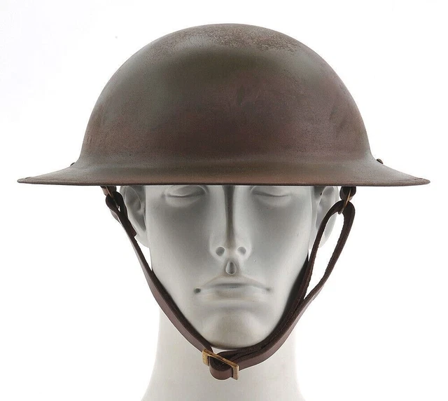 US WW1 HELMET M1917 Doughboy Brodie Helmet Hand Aged £84.52 - PicClick UK