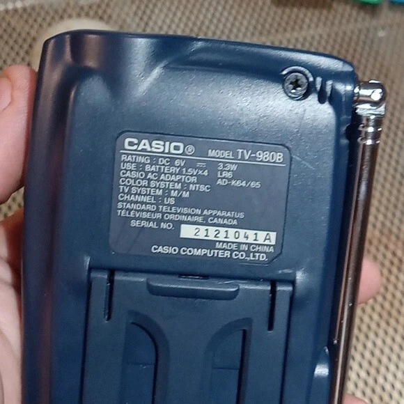 VINTAGE CASIO MODEL Tv-980b Ti-stn Portable LCD Color Television £14.86 ...