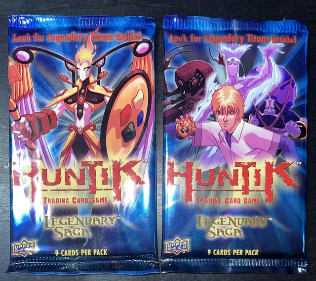 HUNTIK TRADING CARD Game Legendary Saga Booster Pack x2 - New & Sealed ...