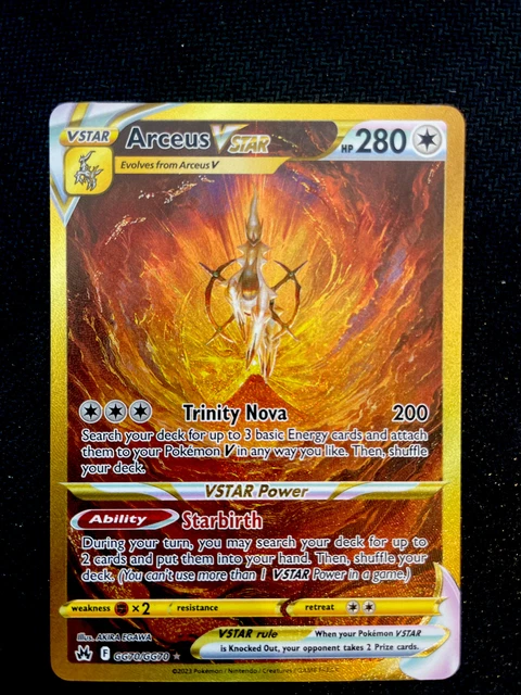 ARCEUS VSTAR GOLD Crown Zenith Gold Secret Rare GG70/GG70 Pokemon Card NM/MINT EUR 71,96 ...