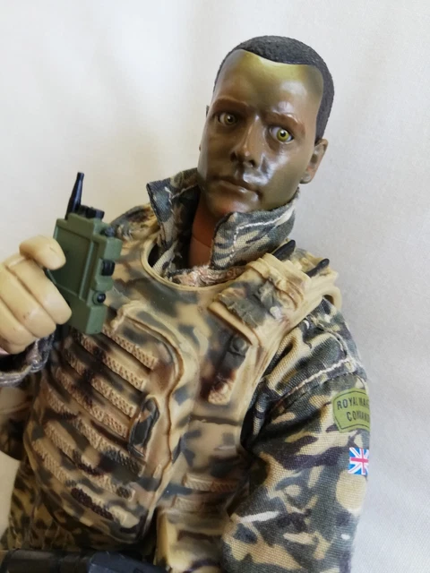 HM ARMED FORCES Royal Marine TALKING Action Man + Walkie Talkie & Rifle ...