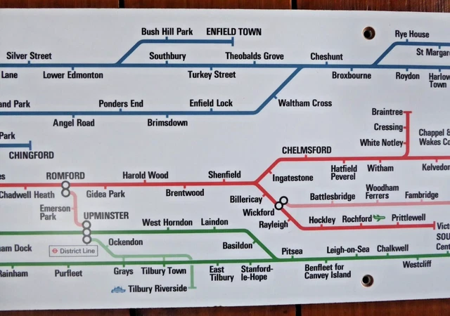 BRITISH RAILWAYS EASTERN Region Route Map Carriage Plaque (1984) £165. ...