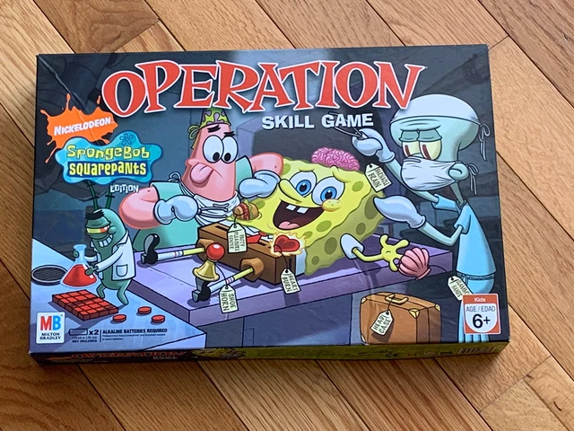 SPONGEBOB SQUAREPANTS OPERATION Skill Game Nickelodeon MB 100% Complete ...