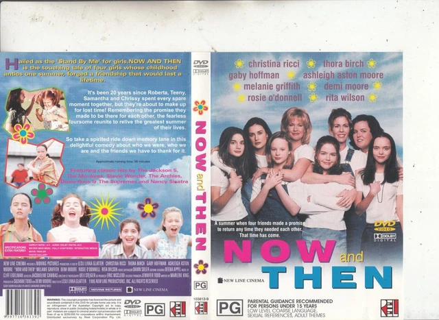 NOW AND THEN-1995-[CHRISTINA Ricci]-New Line Cinema-Movie NLC-DVD $24. ...