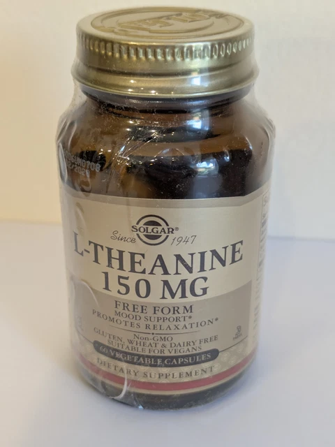 SOLGAR 150 MG L-Theanine for Stress & Anxiety Support | 60 Veggie ...