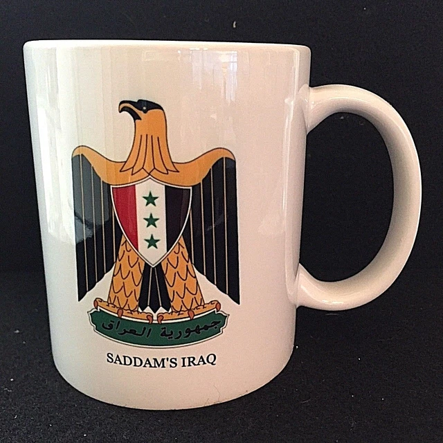 IRAQI SADDAM-ERA NATIONAL Emblem - Eagle (1980s version) COFFEE MUG ...