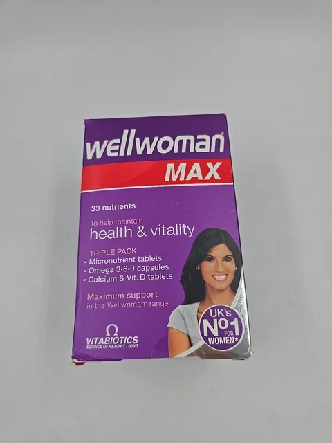 VITABIOTICS WELLWOMAN MAX 84 Capsules/Tablets £14.99 - PicClick UK