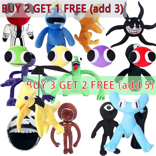 RAINBOW FRIENDS DOORS Game Plush Toy Chapter 2 Cyan Stuffed Doll Kids ...