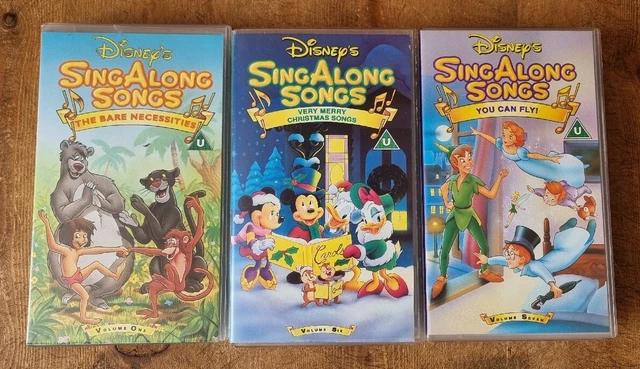 DISNEY SING ALONG Songs VHS Bundle X3 Tapes Volumes 1, 6 & 7 PAL $27.03 ...