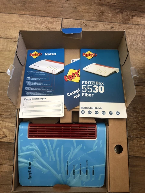AVM FRITZ BOX 5530 Fibre-Optic Router - Weiss (20002960) Glasfaser EUR ...
