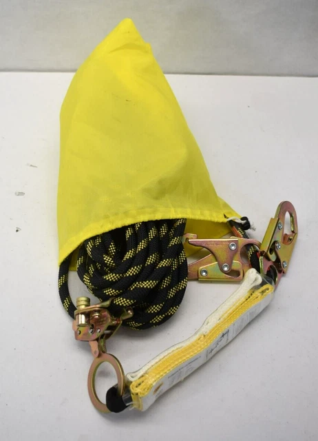 VEVOR VERTICAL LIFELINE Assembly Fall Protection Rope 1/2" x 50' w 2 ...