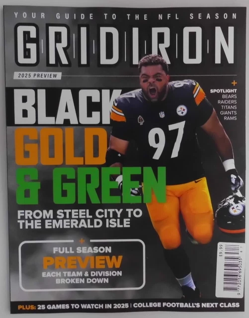GRIDIRON MAGAZINE LXXXVII 2025 NFL Full Season preview: Bears Raiders ...