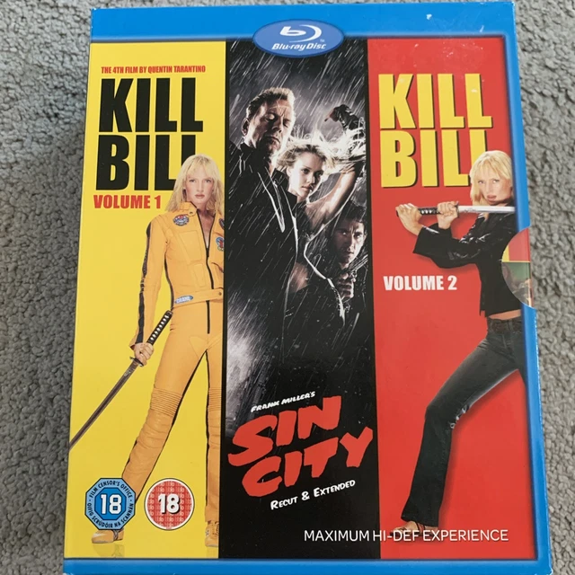 SIN CITY/KILL BILL Vol.1/Kill Bill Vol.2 (Box Set) (Blu-ray, 2009) £17. ...