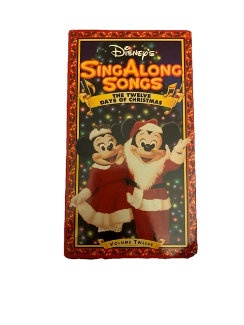 DISNEYS SING ALONG Songs: The Twelve Days of Christmas (VHS, 1997 ...