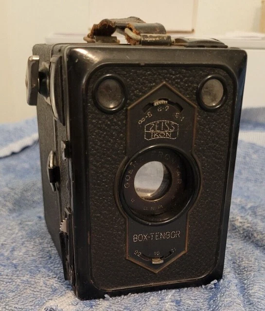 VINTAGE ZEISS IKON, BOX TENGOR CAMERA BII 6 X 9 cm 2 1/4 X 3 1/4 in. £ ...