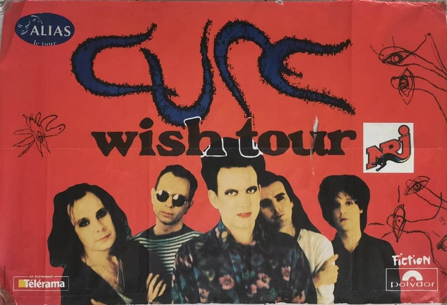THE CURE - Affiche / Poster Original # French Wish Tour 1992 EUR 50,00 ...