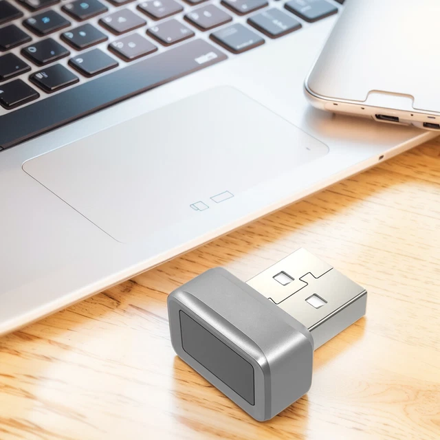 USB FINGERPRINT KEY Reader FIDO U2F Windows Hello 360° Touch for PC Or ...