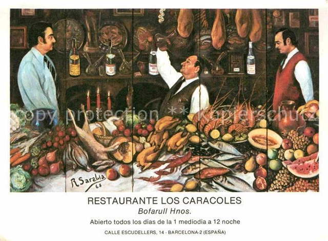 72750047 BARCELONA CATALUNA Restaurant Los Caracoles Barcelona Cataluna ...