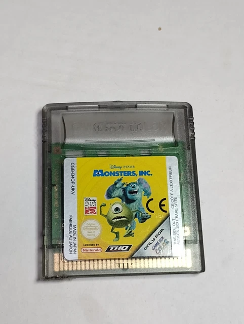 DISNEY PIXAR MONSTERS, INC. [GENUINE] Nintendo Video Game Boy Color ...