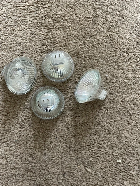 MR16 HALOGEN LIGHT Bulbs 4 Pack 12V 20W Spotlight Bulb 2 Pin £2.24 ...
