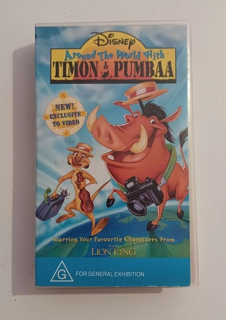 AROUND THE WORLD With Timon & Pumbaa VHS Video Cassette FAST! FREE ...