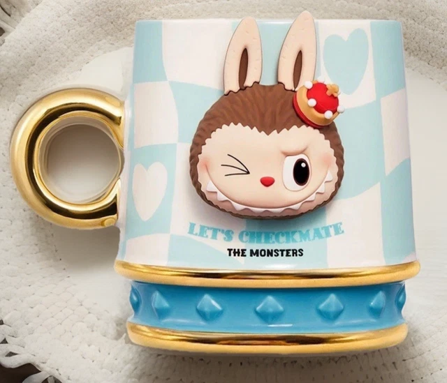 POP MART LABUBU THE MONSTERS Let's Checkmate Series Mug Blue Authentic ...