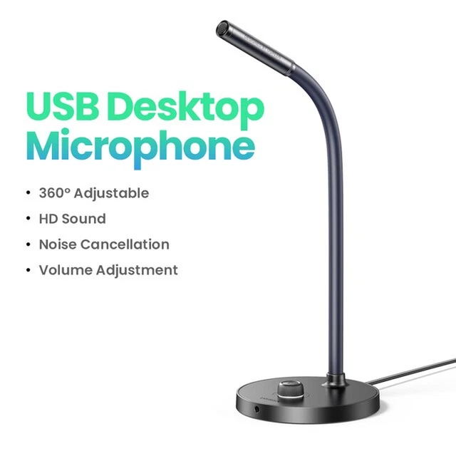 UGREEN USB MICROPHONE Desktop Computer PC Mic for Youtube Streaming, Podcasting, £44.34 ...