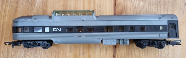 TRIANG HORNBY R.444 Canadian National Observation Car 304 Oo Gauge £19. ...