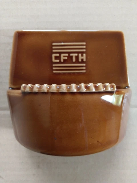 ANCIEN CENDRIER EN Céramique " Cfth " Compagnie Française Thomson ...