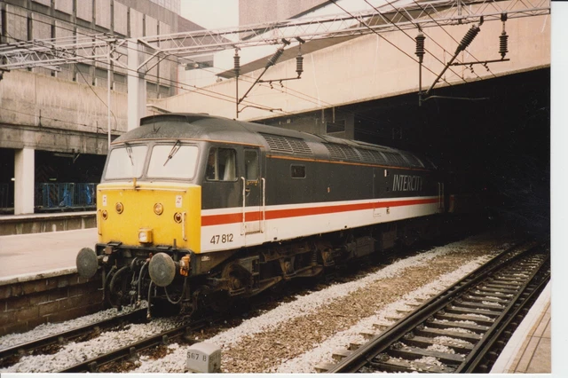 RAILWAY PHOTOGRAPH CLASS 47 47812 Birmingham New Street 01/05/93 £1.75 ...