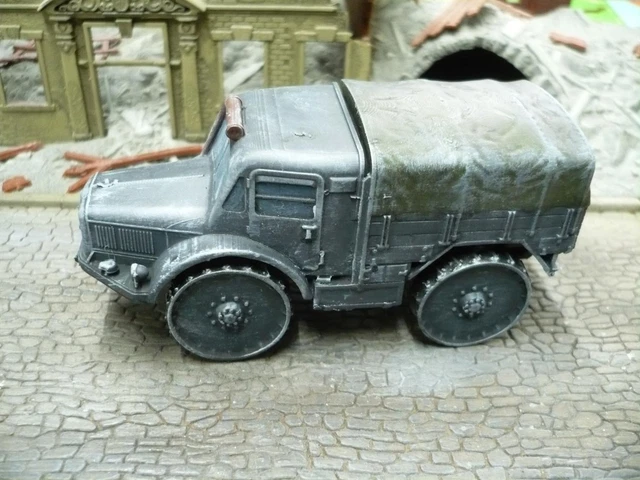 WEHRMACHT- SKODA RADSCHLEPPER RSO 1:72 gebaut & gesupert! EUR 1,00 ...