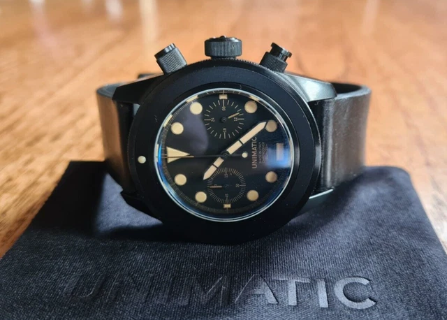 UNIMATIC U3-AN DLC Limited Edition 300m Chrono-Diver. Full Set. $570.00 ...