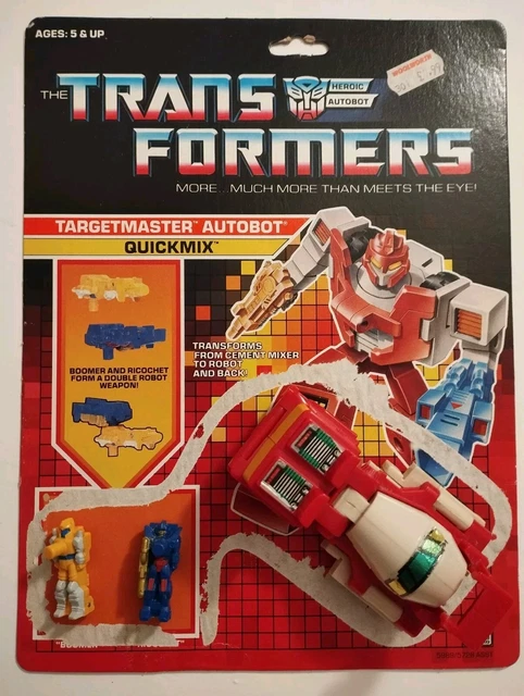 🔥TRANSFORMERS G1🔥TARGETMASTER QUICKMIX🔥HASBRO Takara 1987🔥Made In Macau ...