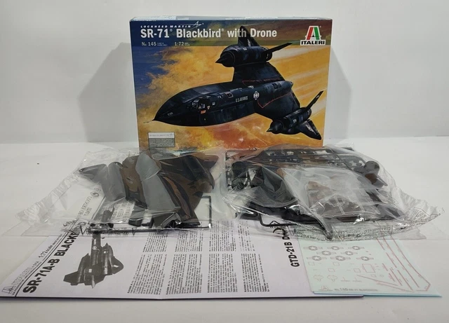ITALERI SR-71 BLACKBIRD con Drone 145 1:72 Kit Modellismo Aeromobili EUR 37,01 - PicClick IT