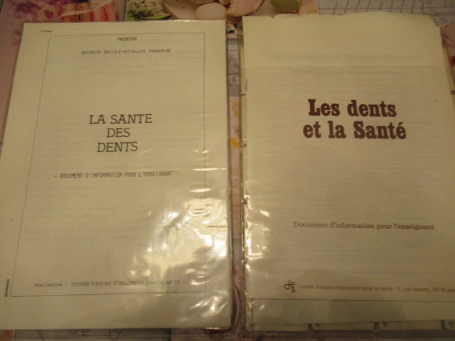 60 DIAPOS LA santé et les dents en trois livrets EUR 15,00 - PicClick IT