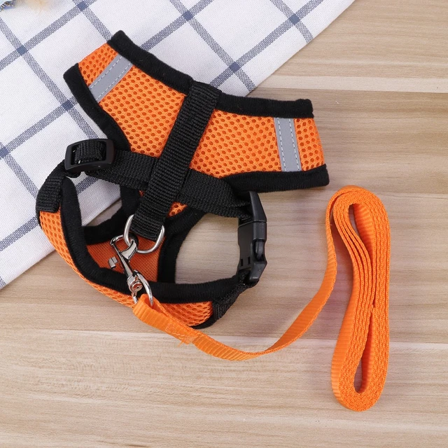 MESH HARNESS WITH Vest Collars Chest Back Chest Strap Pet Supplies ...