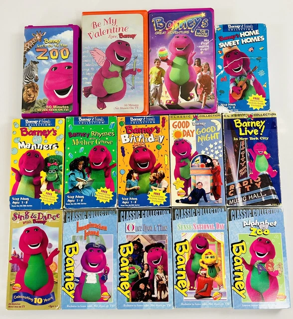 14 BARNEY & Friends Collection VHS Lot Children’s Family Sing Dance ...