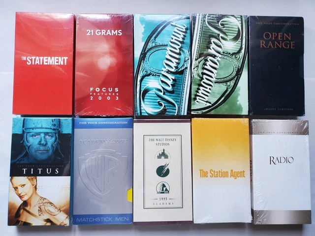 10 FYC VHS Academy Screeners SEALED, Radio, Open Range Titus £15.45 ...