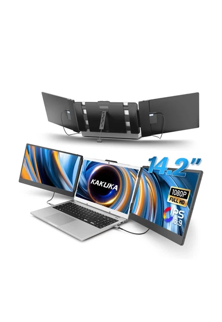 KAKUKA S2 TRIPLE Screen, Laptop Screen Extender $125.00 - PicClick