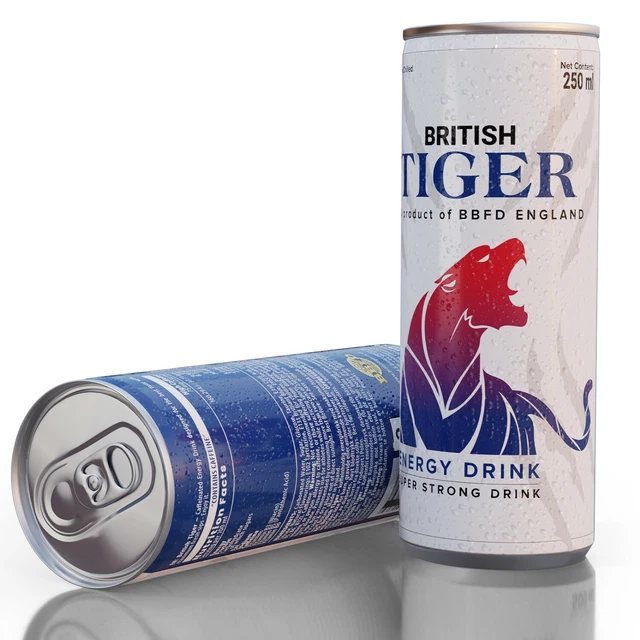 BRITISH TIGER CARBONATED Original Energy - Light Lime flavour £9.99 ...