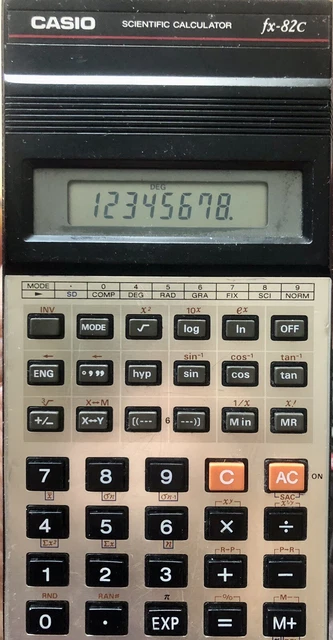 CASIO FX-82C VINTAGE Old-School Collectable Scientific Calculator £4.99 ...