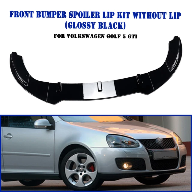 GLOSS BLACK FRONT Bumper Spoiler Lip Splitter For Volkswagen Golf 5 GTI ...